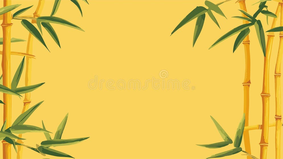 Bamboo Rectangular Flat Frame Design Stock Illustrations – 30 Bamboo ...