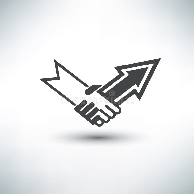 Handdruk Gestileerd Symbool Stock Illustratie - Illustration of ...