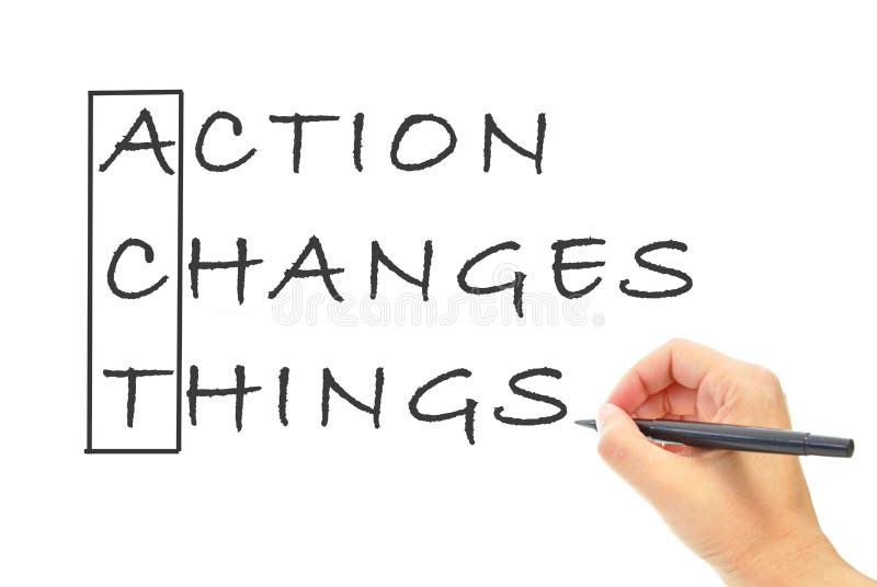 Handeling stock afbeelding. Image of veranderingen, succesvol - 41487931