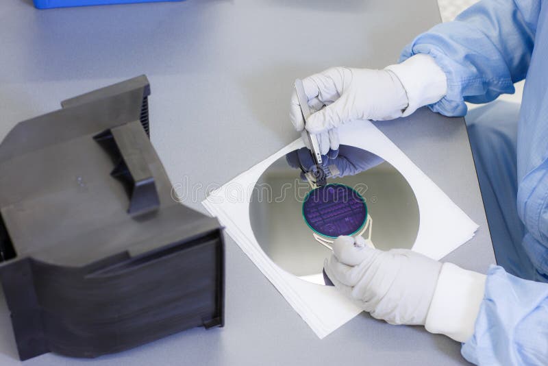Loading a Wafer into a ALD System Stock Photo - Image of technology ...