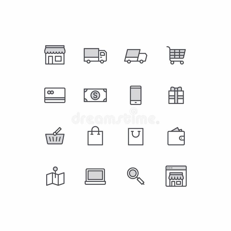 Handels-Ikonen vektor abbildung. Illustration von auslegung - 99873387