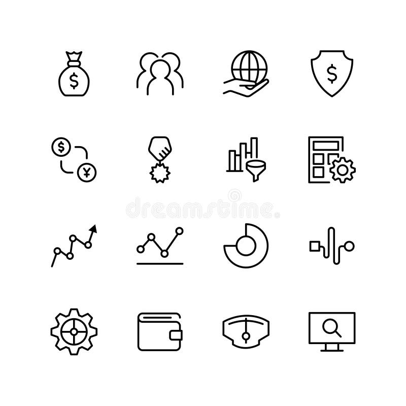 Platte handelsicoon vector illustratie. Illustration of markt - 110456235