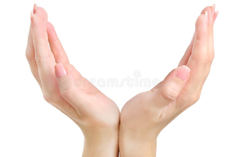 En hand skyddar ingenting arkivfoto. Bild av person, skydda - 37981800