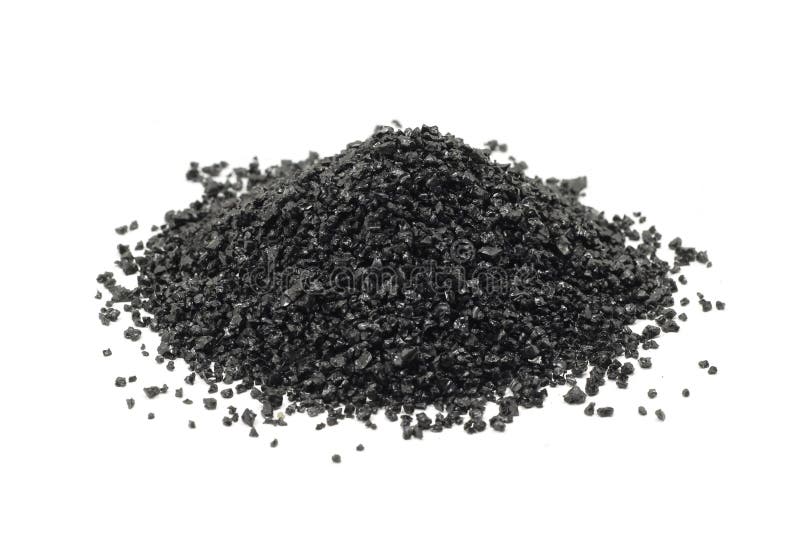 A Handful of Black Silicon Carbide Powder Stock Photo - Image of ...