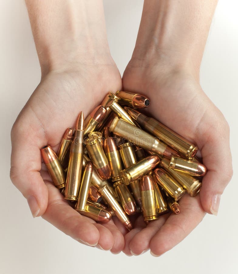 Pile of .22 Caliber Bullets Stock Photo - Image of case, weapon: 25563648