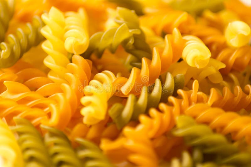 Pasta screws stock image. Image of diet, carbohydrates - 7299375