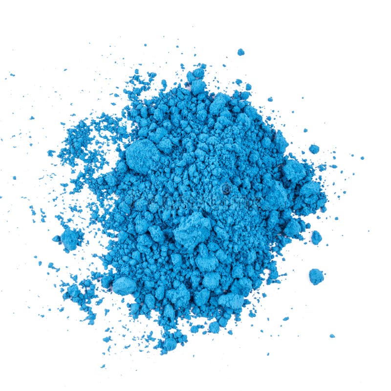A Handful of Colored Powder Stock Image - Image of blue, isolated ...