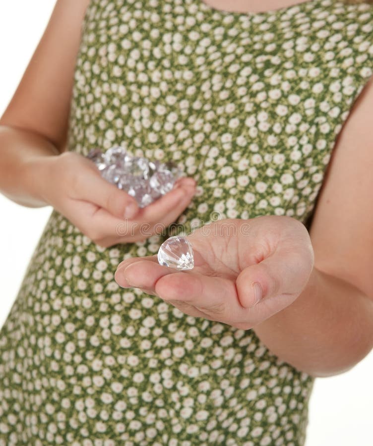 Handful of diamonds stock image. Image of lots, handful - 12798163