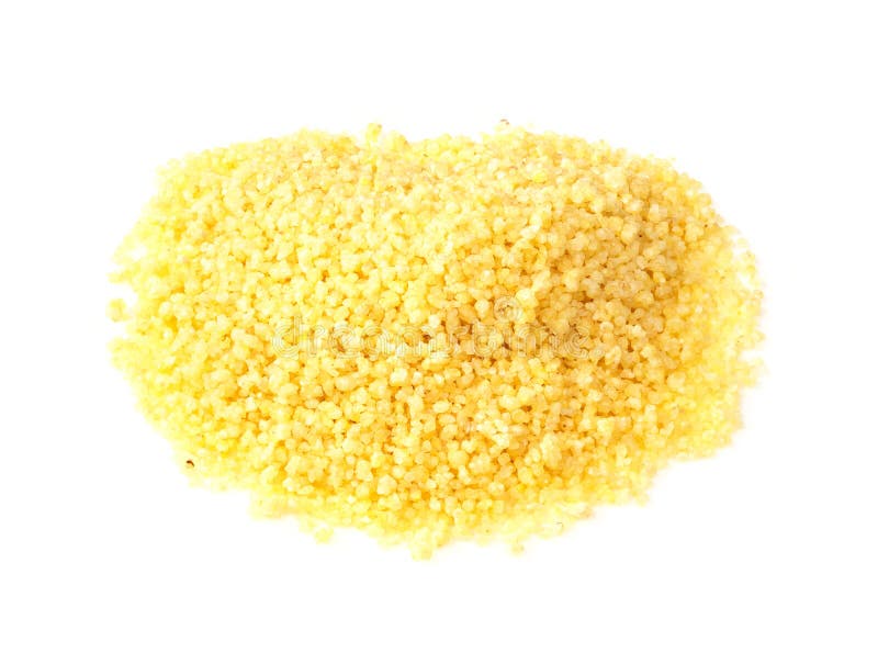 Handful of Fine Ground Cornmeal Closeup on White Stock Image - Image of ...