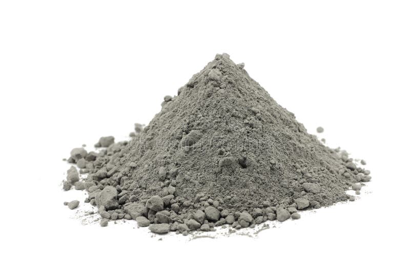 Handful of Gray Cement Powder Stock Photo - Image of industry, additive ...