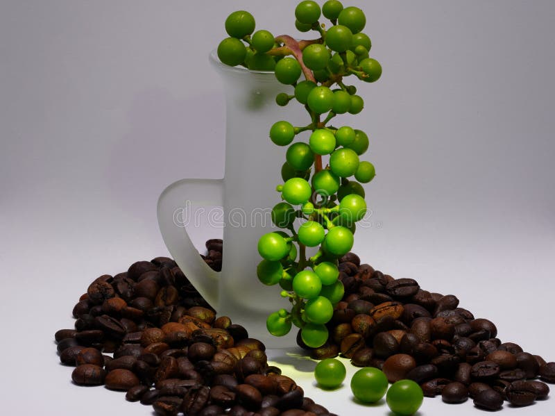 A handful of green grapes stock photo. Image of aromatic - 254758414