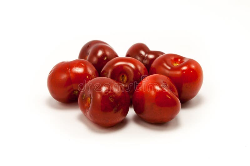A Handful of Juicy Ruby Red Cherries Stock Photo - Image of berry, ruby ...