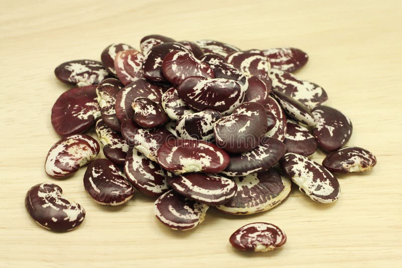 A Handful of Large Grains of Beans Stock Photo - Image of portion ...