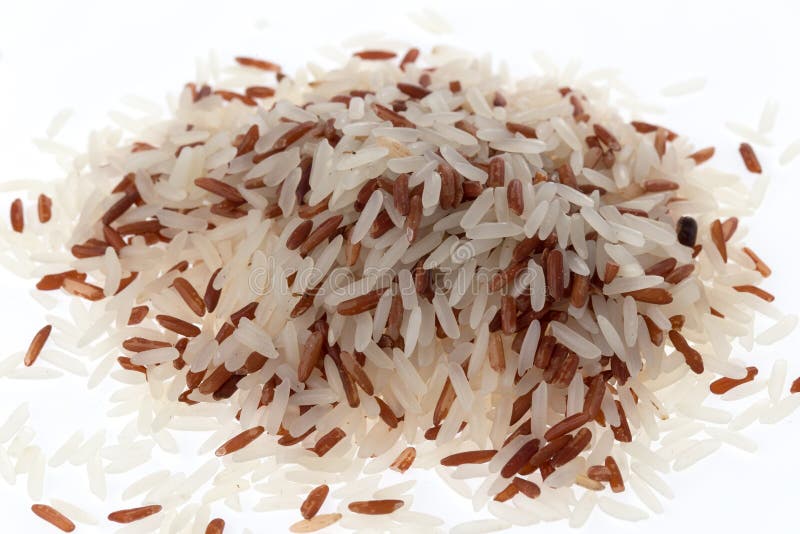Handful of Mix Grain Rice (macro Shot) Stock Image - Image of closeup ...