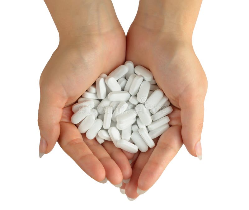 Handful of pills stock photo. Image of medication, handful - 11987464
