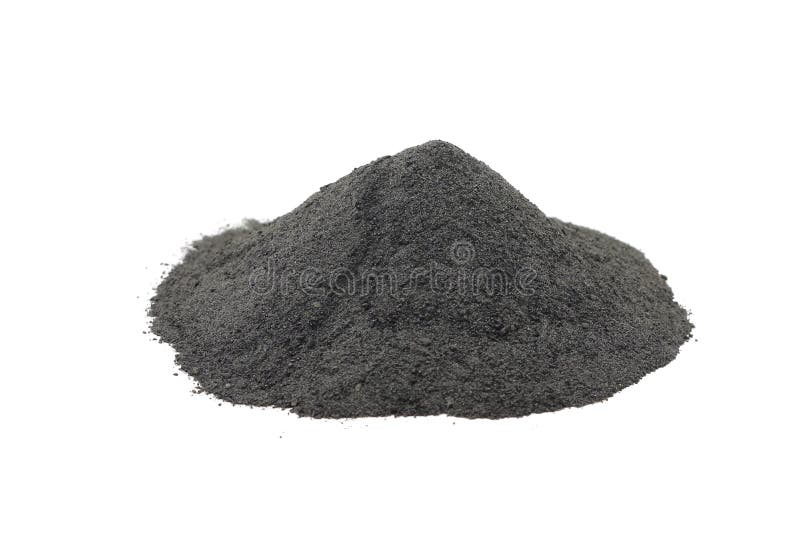 A Handful of Black Silicon Carbide Powder Stock Photo - Image of ...