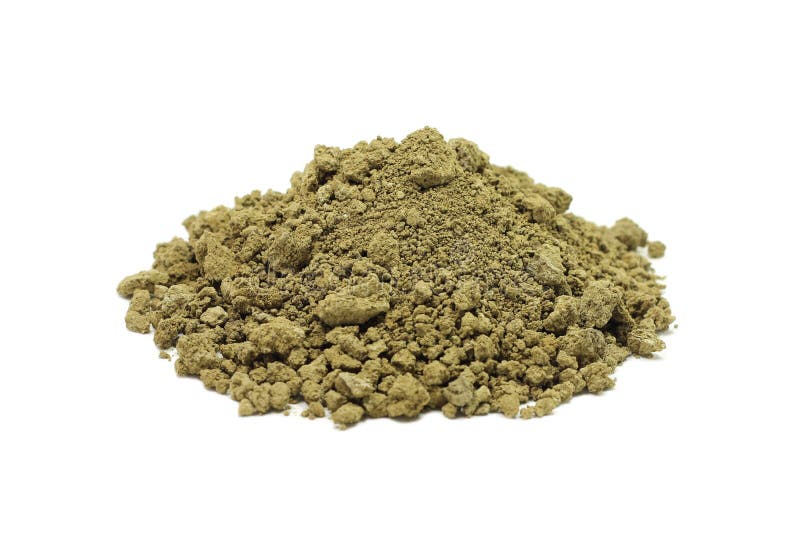 A Handful of Powder Brown Clay Stock Image - Image of kaolin, sticky ...