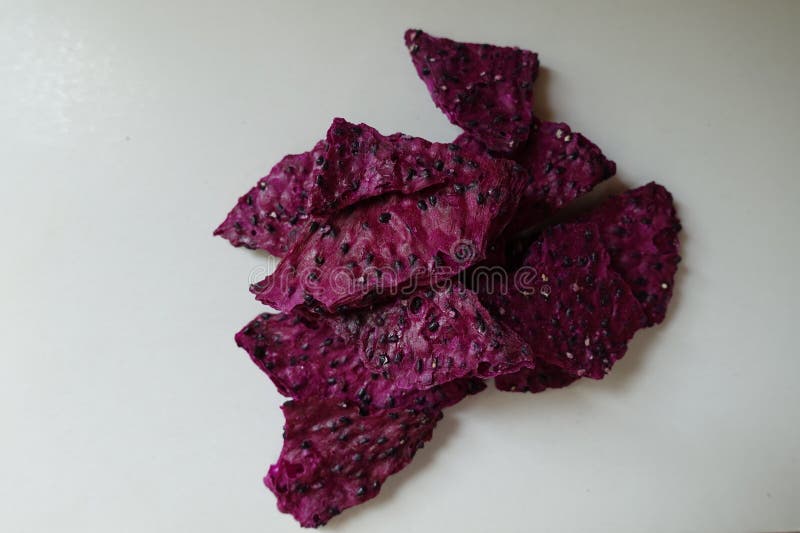 Handful of Purple Dried Dragon Fruit Chips Stock Photo - Image of handful, slice: 272844042