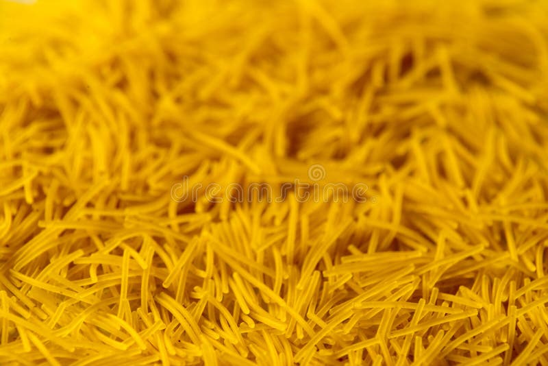 A Handful of Short and Thin Noodles Stock Photo - Image of wheat, pile ...
