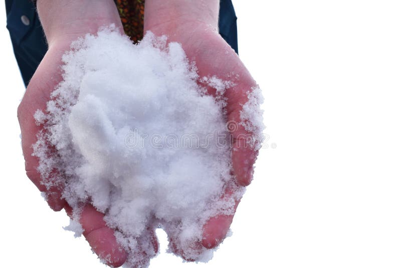 Handful of Snow stock photo. Image of cold, winter, girl - 88602494