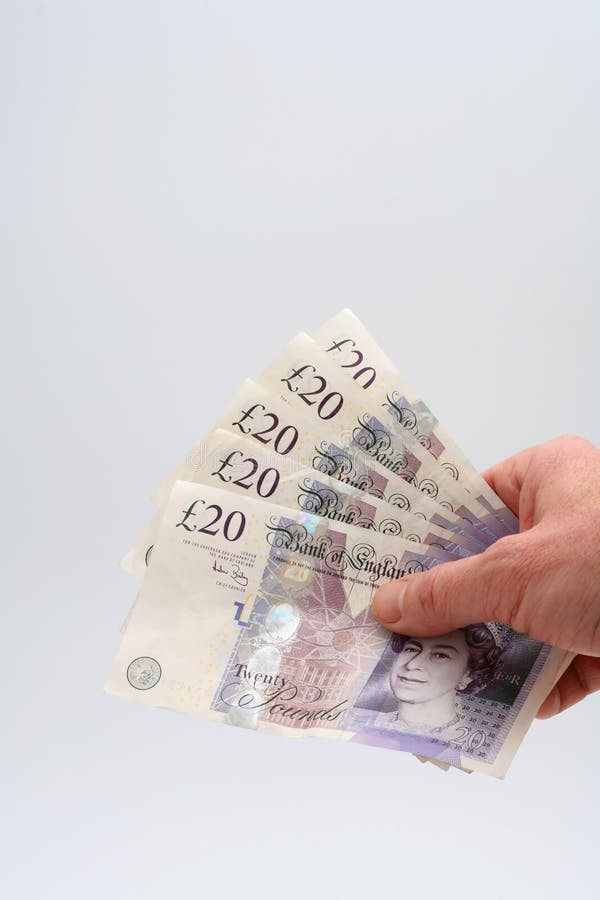 Handful of Twenty Pound Notes Editorial Image - Image of cash, pound ...