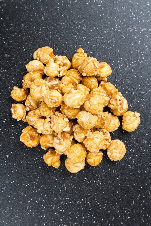 Caramel Popped Popcorn Kernels Stock Image - Image of snack, isolated ...