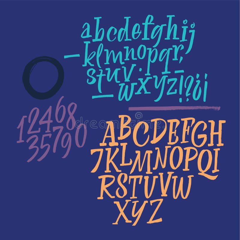 Handgeschriebene Schriftart Drehbuch Lateinische Kalligraphie Vektor ... Handgeschriebene Schriftart Drehbuch Lateinische Kalligraphie Vektor ...