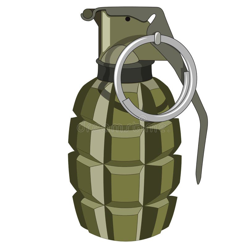 Handgranate vektor abbildung. Illustration von granate - 40821606
