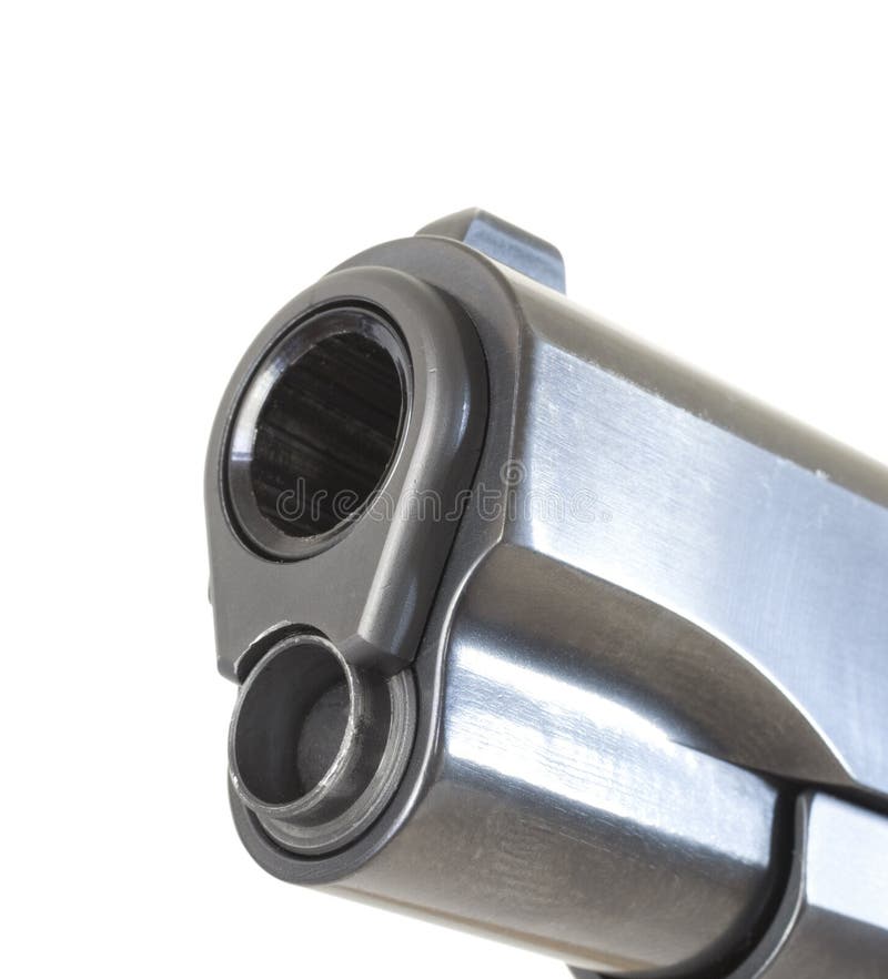 Isolated muzzle brake stock photo. Image of barrel, muzzle - 17600894