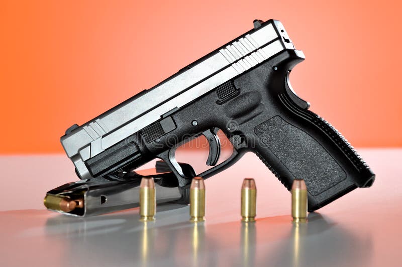 Orange bullets stock photo. Image of control, ammo, shooting - 9173290