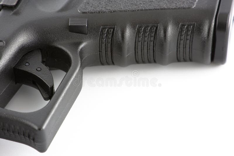 Handgun close up trigger stock image. Image of protect - 13028759