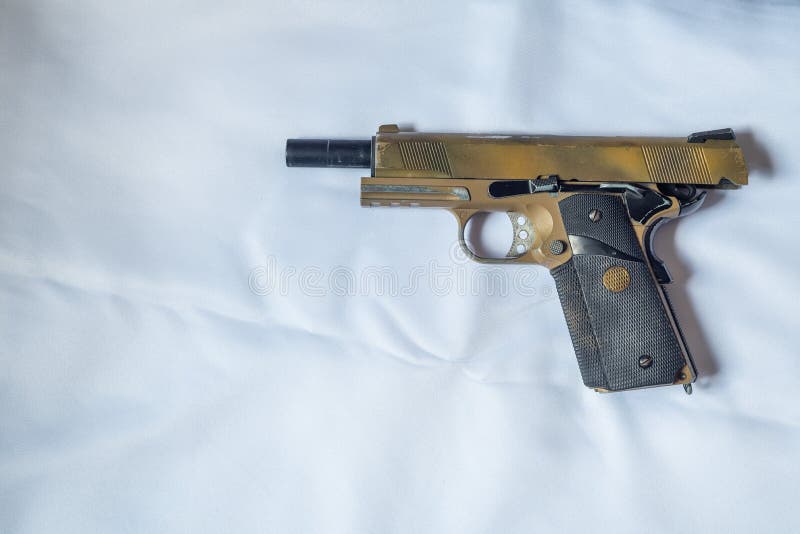 Rifle without Magazine on White Background Stock Photo - Image of ...