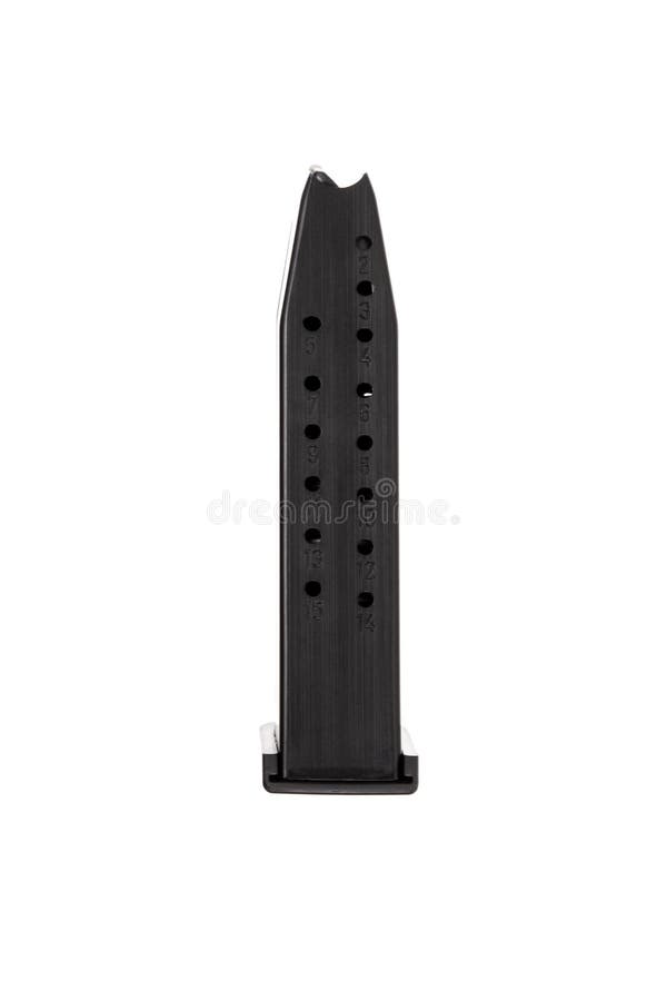 Pistol Magazine Islated on White Stock Photo - Image of fire, cartridge ...