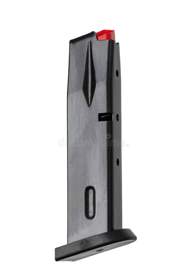 Pistol Magazine Islated on White Stock Photo - Image of firearm ...