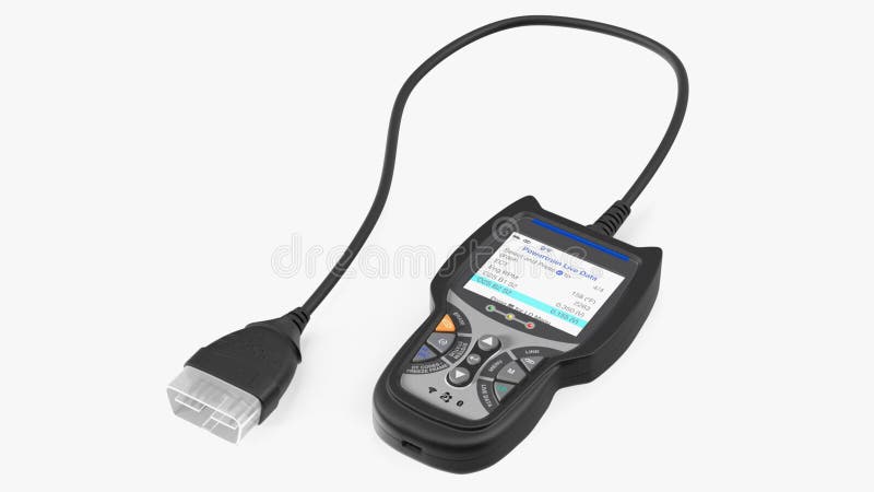 Handheld Automotive Diagnostic Scanner with Display Screen Stock Image ...