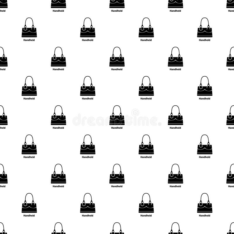 Handheld Bag Pattern Vector Seamless Stock Vector - Illustration of ...
