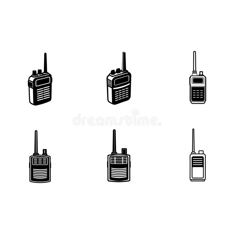 Handheld Communication Devices in Perspective Stock Vector ...