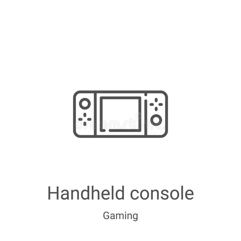 Handheld Console Icon Vector From Gaming Collection. Thin Line Handheld ... Handheld Console Icon Vector From Gaming Collection. Thin Line Handheld ...
