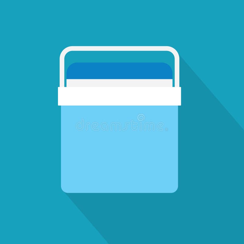 Handheld cooling box icon stock vector. Illustration of household ...