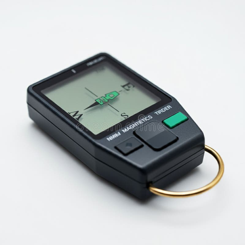 Handheld Digital Compass with a LCD Screen Displaying Compass ...