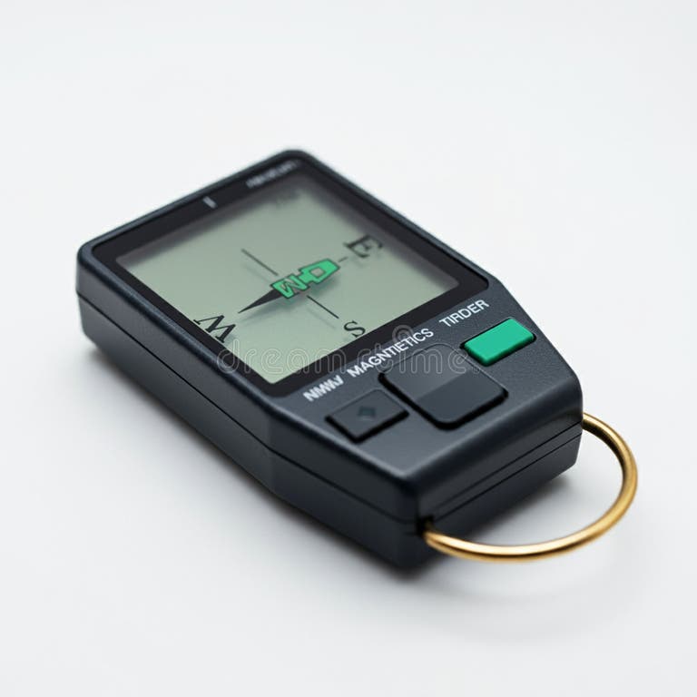 Handheld Digital Compass with a LCD Screen Displaying Compass ...