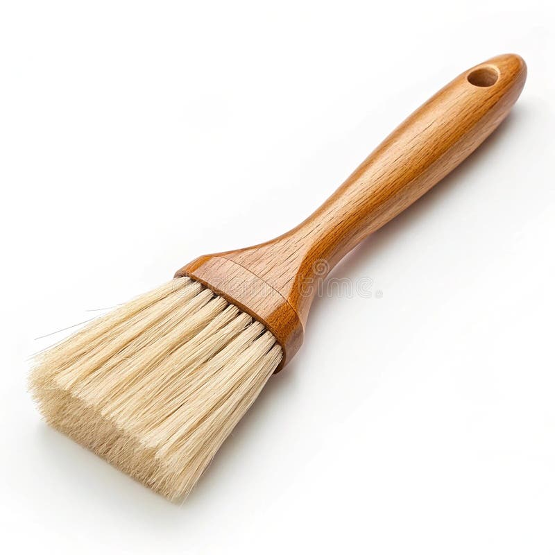 Handheld Dusting Brush with Wooden Handle Stock Illustration ...