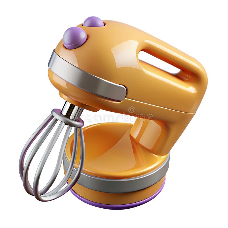 Handheld Electric Mixer with Multiple Speed Settings Stock Illustration ...
