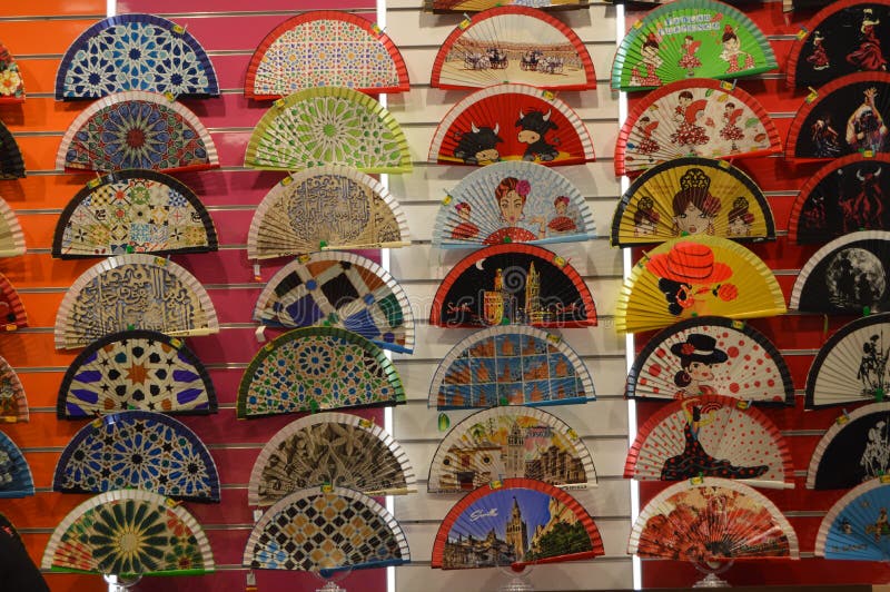 Colourful Hand Fans editorial image. Image of accompanied - 167656320