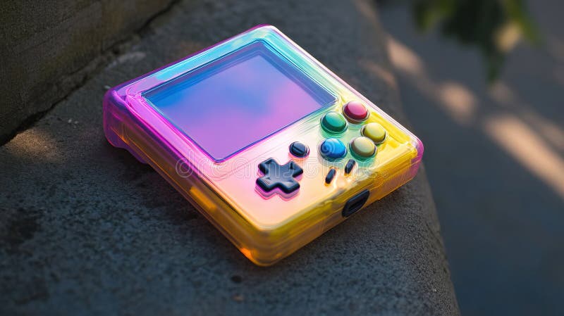 Handheld Gaming Device Colorful Plastic Casing Stock Photos - Free ...