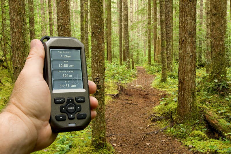 Handheld GPS stock photo. Image of system, trail, handheld - 17009970