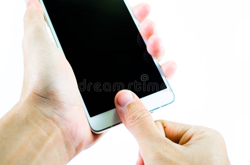 Handheld Handphone stock photo. Image of electronics - 61632036