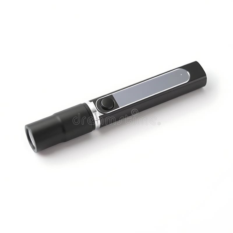 A Handheld Medical Penlight with a Slim Design, Placed on a Plain White ...