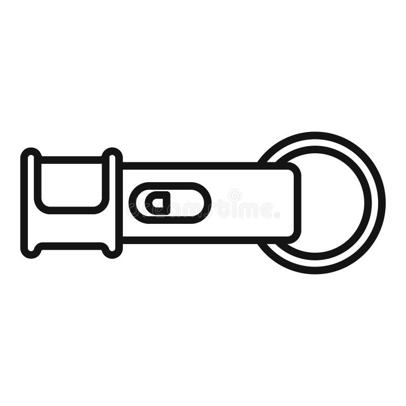 Handheld Metal Detector Showing Power Button Icon Stock Vector ...