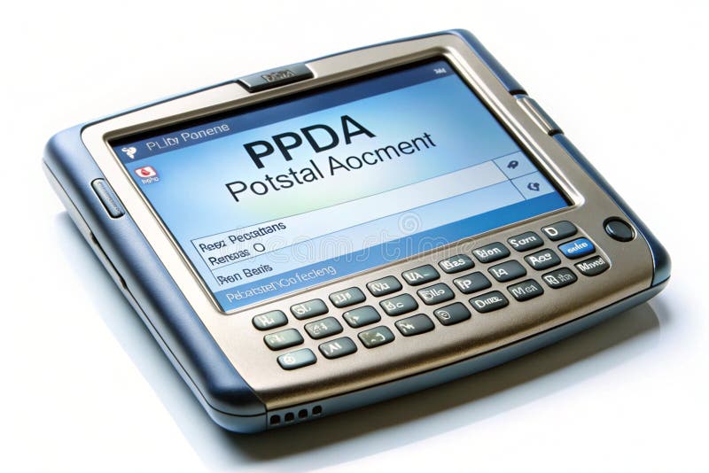 "Handheld PDA Digital Mobile Computer Electronics Stock Illustration ...